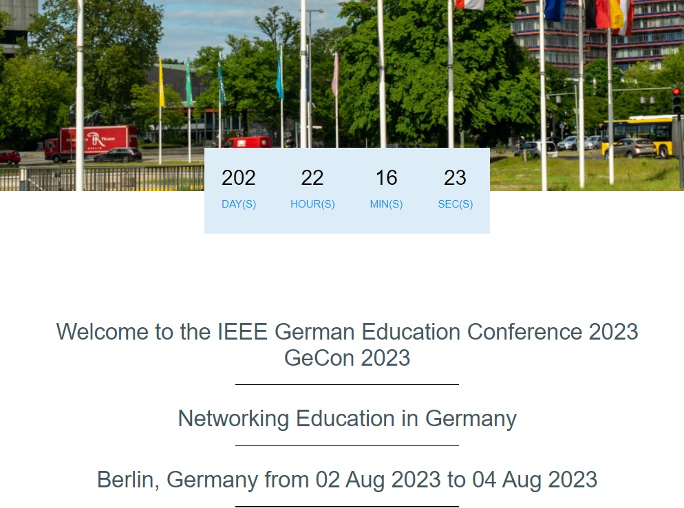 2023 IEEE 2nd German Education Conference (GECon) - IEEE Germany Section